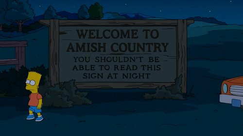 Amish Country - Wikisimpsons, the Simpsons Wiki