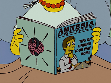 Amnesia Monthly - Wikisimpsons, the Simpsons Wiki