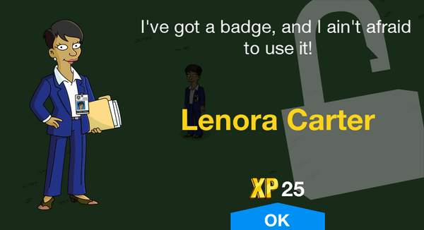 Lenora Carter - Wikisimpsons, the Simpsons Wiki