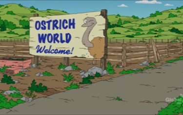 Ostrich World - Wikisimpsons, the Simpsons Wiki