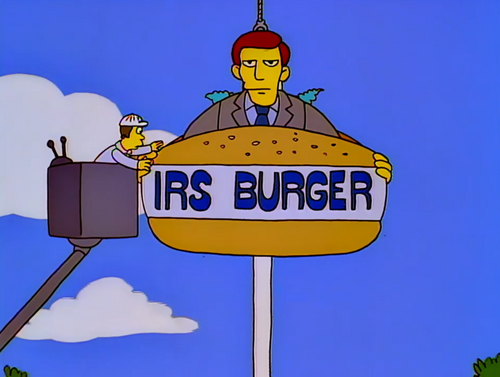 IRS Burger - Wikisimpsons, the Simpsons Wiki