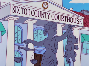 Six Toe County Courthouse - Wikisimpsons, the Simpsons Wiki