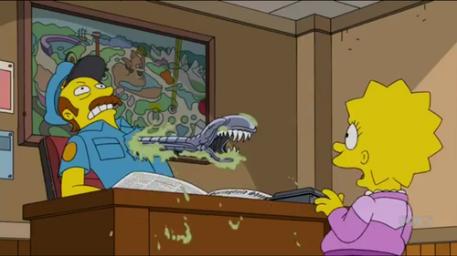 Alien - Wikisimpsons, the Simpsons Wiki
