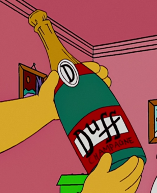 Duff Champagne - Wikisimpsons, the Simpsons Wiki