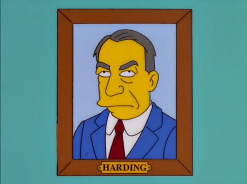 Warren G. Harding - Wikisimpsons, the Simpsons Wiki
