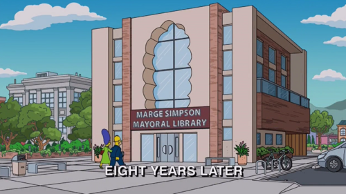 Marge Simpson Mayoral Library - Wikisimpsons, the Simpsons Wiki