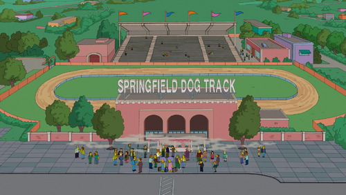 Springfield Dog Track - Wikisimpsons, the Simpsons Wiki