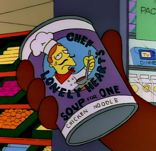 Chef Lonely Heart's Soup for One - Wikisimpsons, the Simpsons Wiki