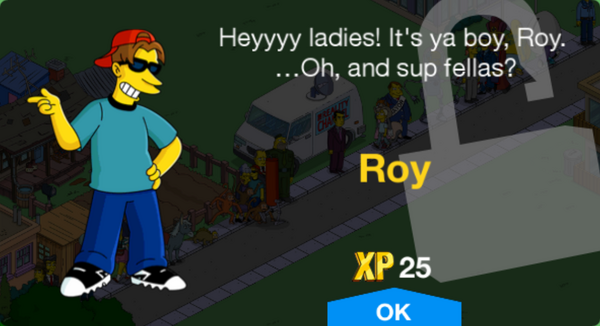 Roy - Wikisimpsons, the Simpsons Wiki