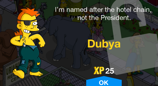 Dubya Spuckler - Wikisimpsons, the Simpsons Wiki