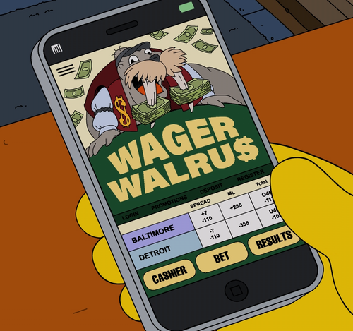 Wager Walrus - Wikisimpsons, the Simpsons Wiki