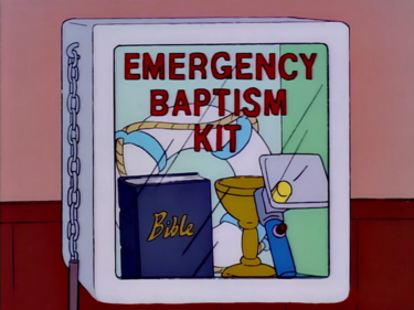 Emergency Baptism Kit - Wikisimpsons, the Simpsons Wiki