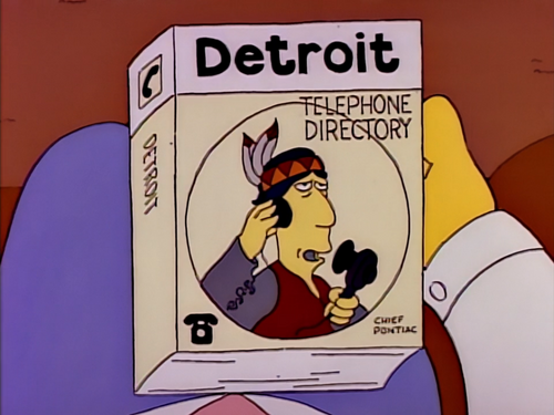 Chief Pontiac - Wikisimpsons, the Simpsons Wiki