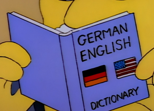 German English Dictionary - Wikisimpsons, the Simpsons Wiki