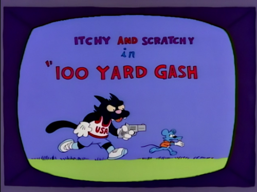 100 Yard Gash - Wikisimpsons, the Simpsons Wiki