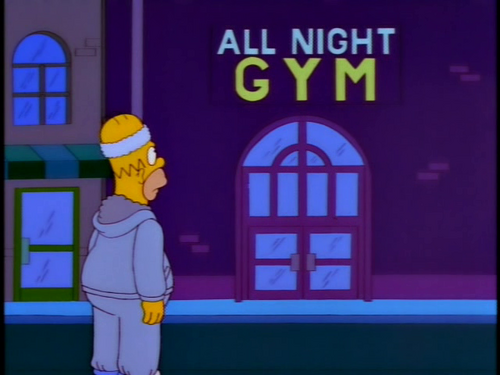 All Night Gym - Wikisimpsons, the Simpsons Wiki