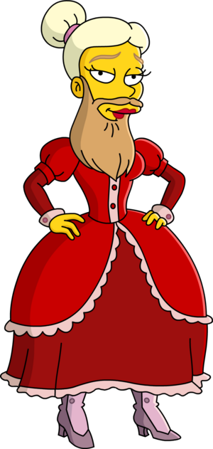 Bearded lady - Wikisimpsons, the Simpsons Wiki