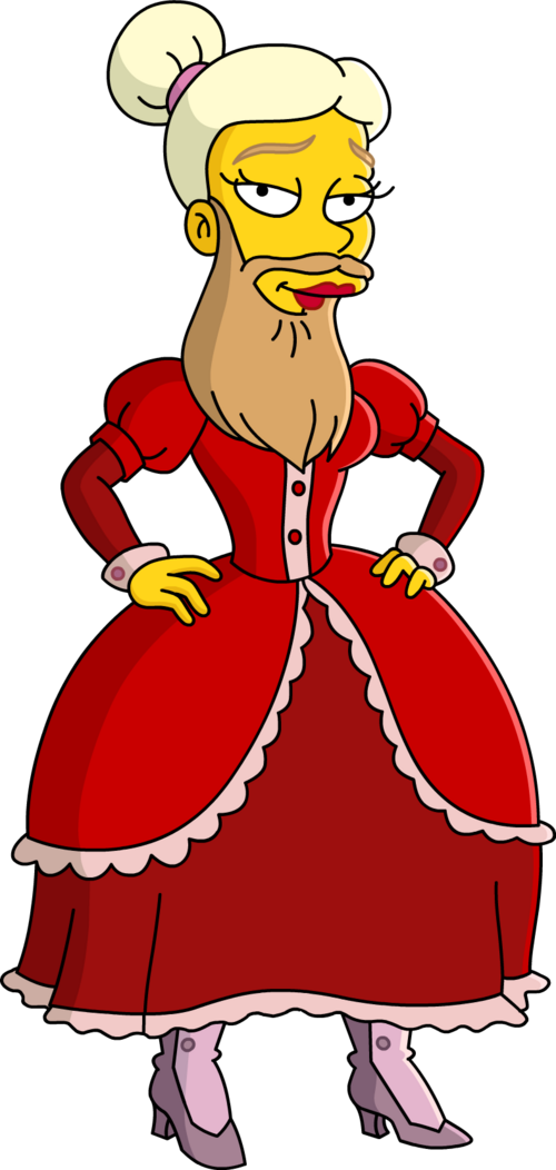 Bearded lady - Wikisimpsons, the Simpsons Wiki