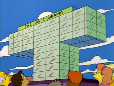 The Big T Building - Wikisimpsons, the Simpsons Wiki