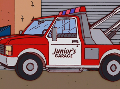 Junior's Garage - Wikisimpsons, the Simpsons Wiki