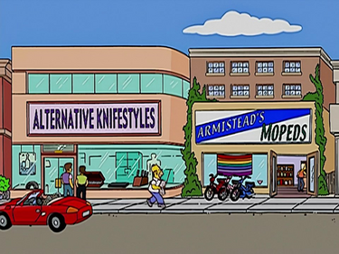 Gay village - Wikisimpsons, the Simpsons Wiki