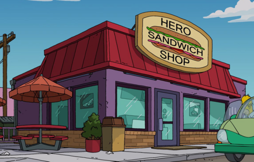 Hero Sandwich Shop - Wikisimpsons, the Simpsons Wiki