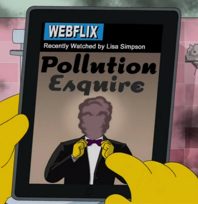Pollution Esquire - Wikisimpsons, the Simpsons Wiki