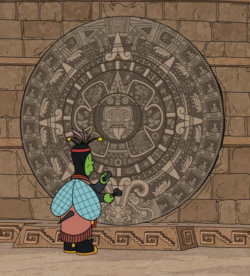Aztec sun stone - Wikisimpsons, the Simpsons Wiki