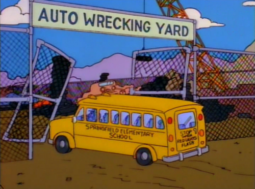 Auto Wrecking Yard - Wikisimpsons, the Simpsons Wiki