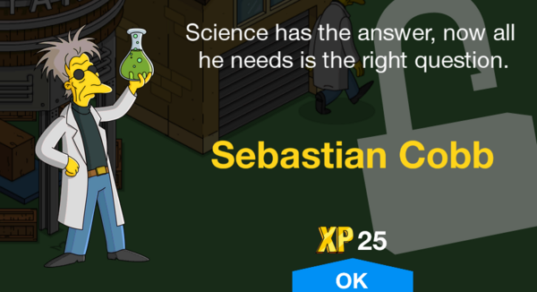 Sebastian Cobb - Wikisimpsons, the Simpsons Wiki