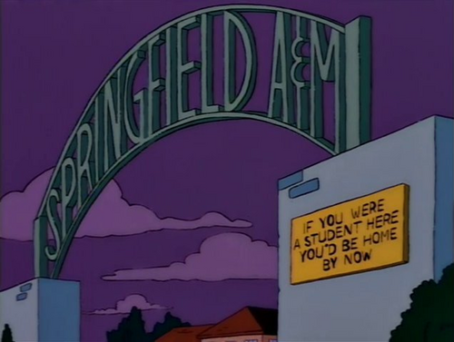 Springfield A&M - Wikisimpsons, the Simpsons Wiki