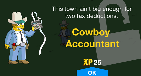 Cowboy accountant - Wikisimpsons, the Simpsons Wiki