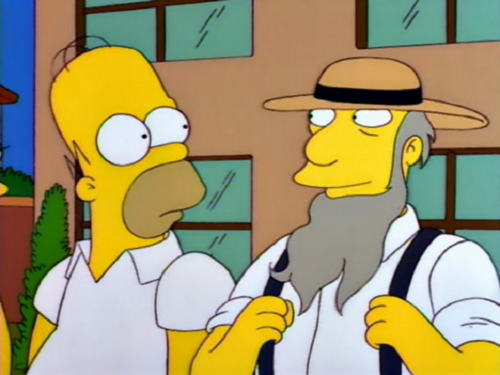 Amish man - Wikisimpsons, the Simpsons Wiki
