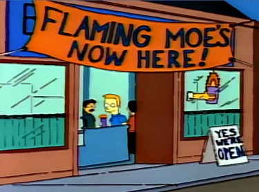 Flaming Moe's - Wikisimpsons, the Simpsons Wiki