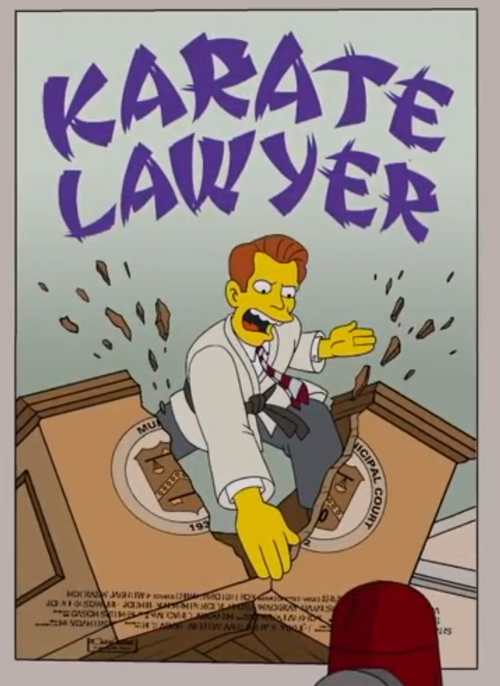 Karate Lawyer - Wikisimpsons, the Simpsons Wiki