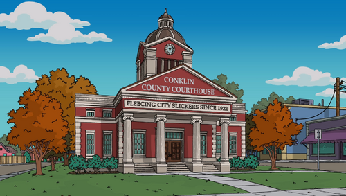 Conklin County Courthouse - Wikisimpsons, the Simpsons Wiki