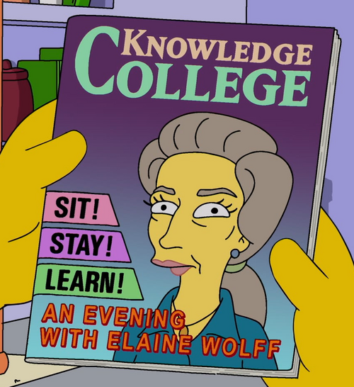 Knowledge College - Wikisimpsons, the Simpsons Wiki